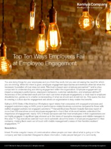 POV Top 10 Ways Employers Fail at Employee Engagement